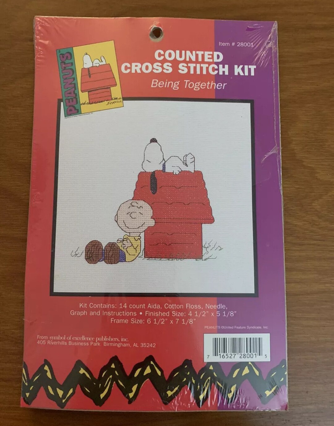 Peanuts Snoopy Charlie Brown Cross Stitch Kit #28001 NIP ‘being ...