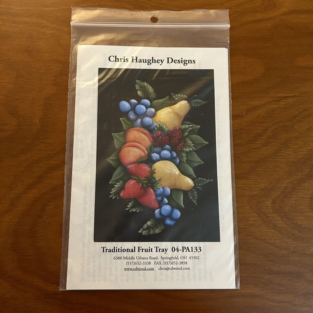 Chris Haughey Designs Traditional Fruit Tray 04-PA133 Pattern ...