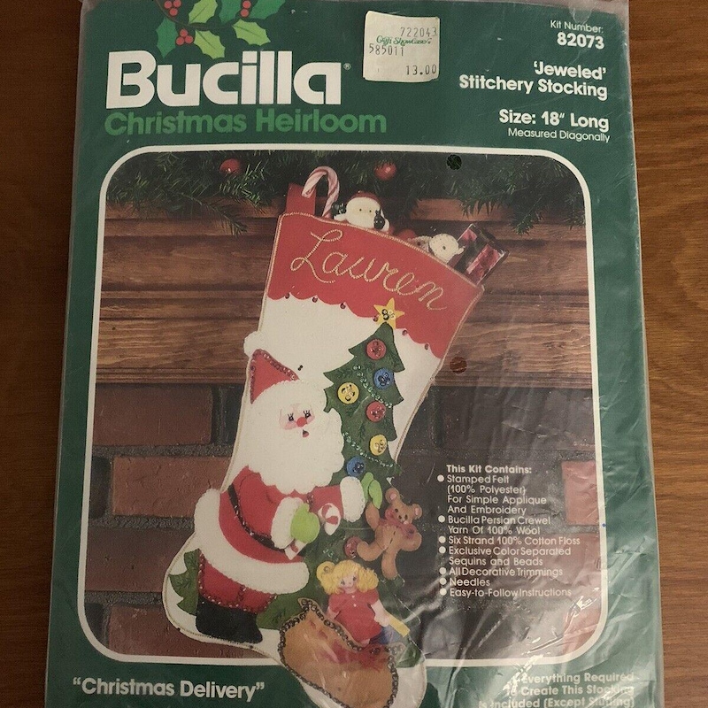 Bucilla Stocking Kit - Etsy