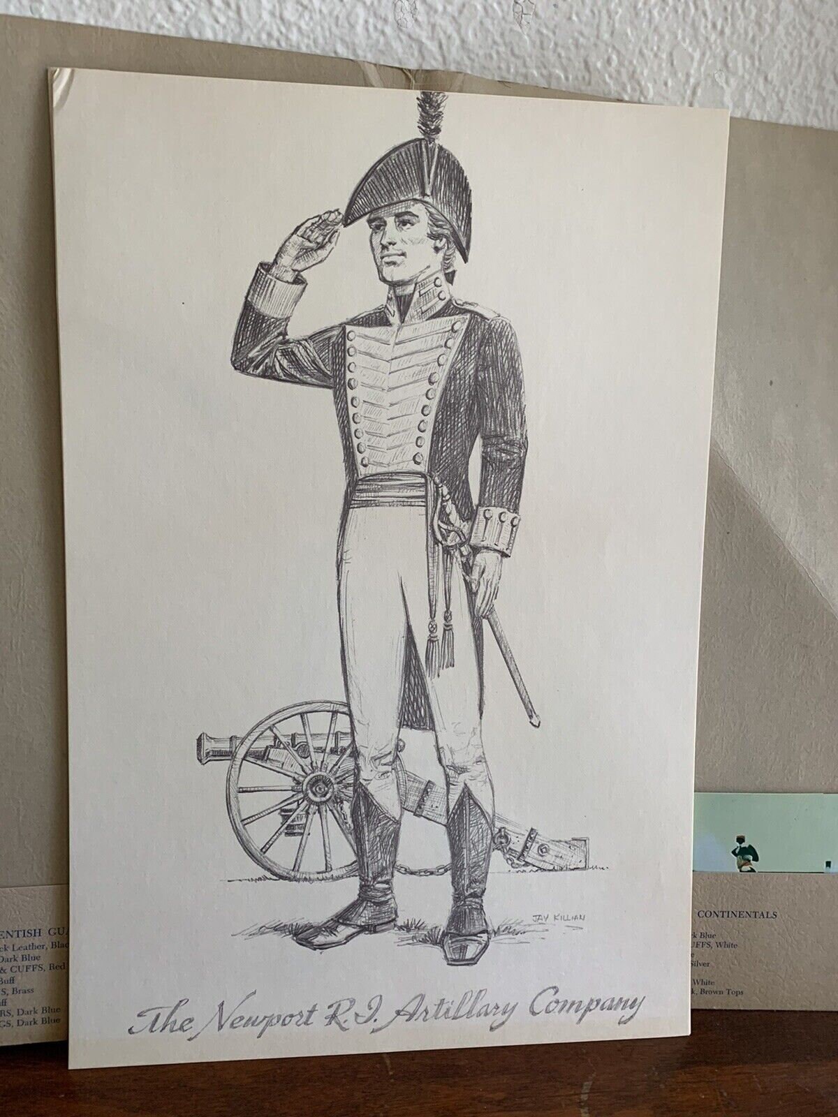 Set of Six Early Rhode Island Uniforms PRINTS by Compass Rose - Etsy