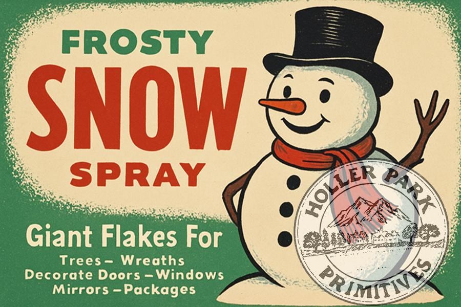 Vintage Frosty Snow Spray Label Printable: Christmas Winter Scrapbook ...