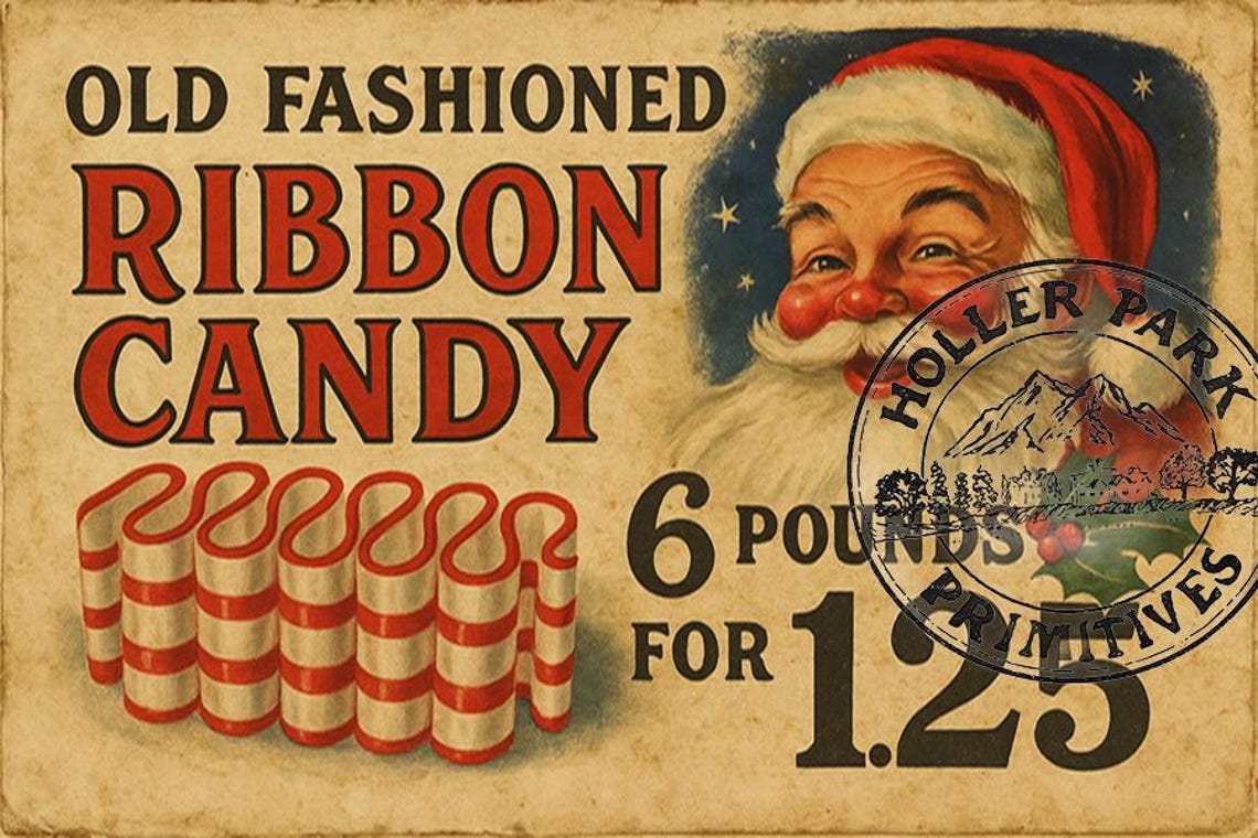 Vintage Inspired Ribbon Candy Label: Vintage Graphic (digital Download ...