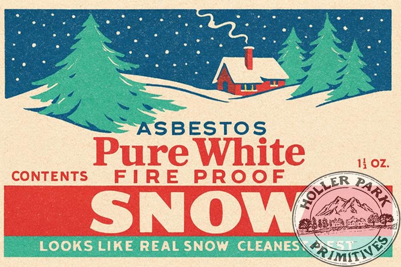 Vintage Reproduction Pure Snow Label Printable: Christmas Winter ...