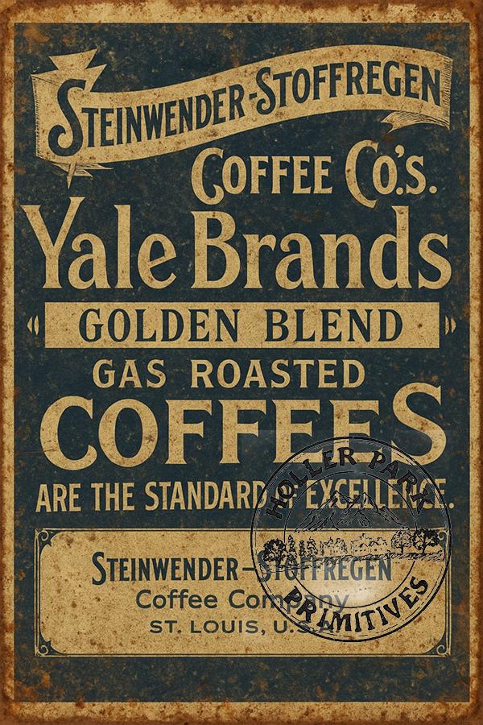 Vintage Label Reproduction Printable: Yale Coffee Label Graphics ...
