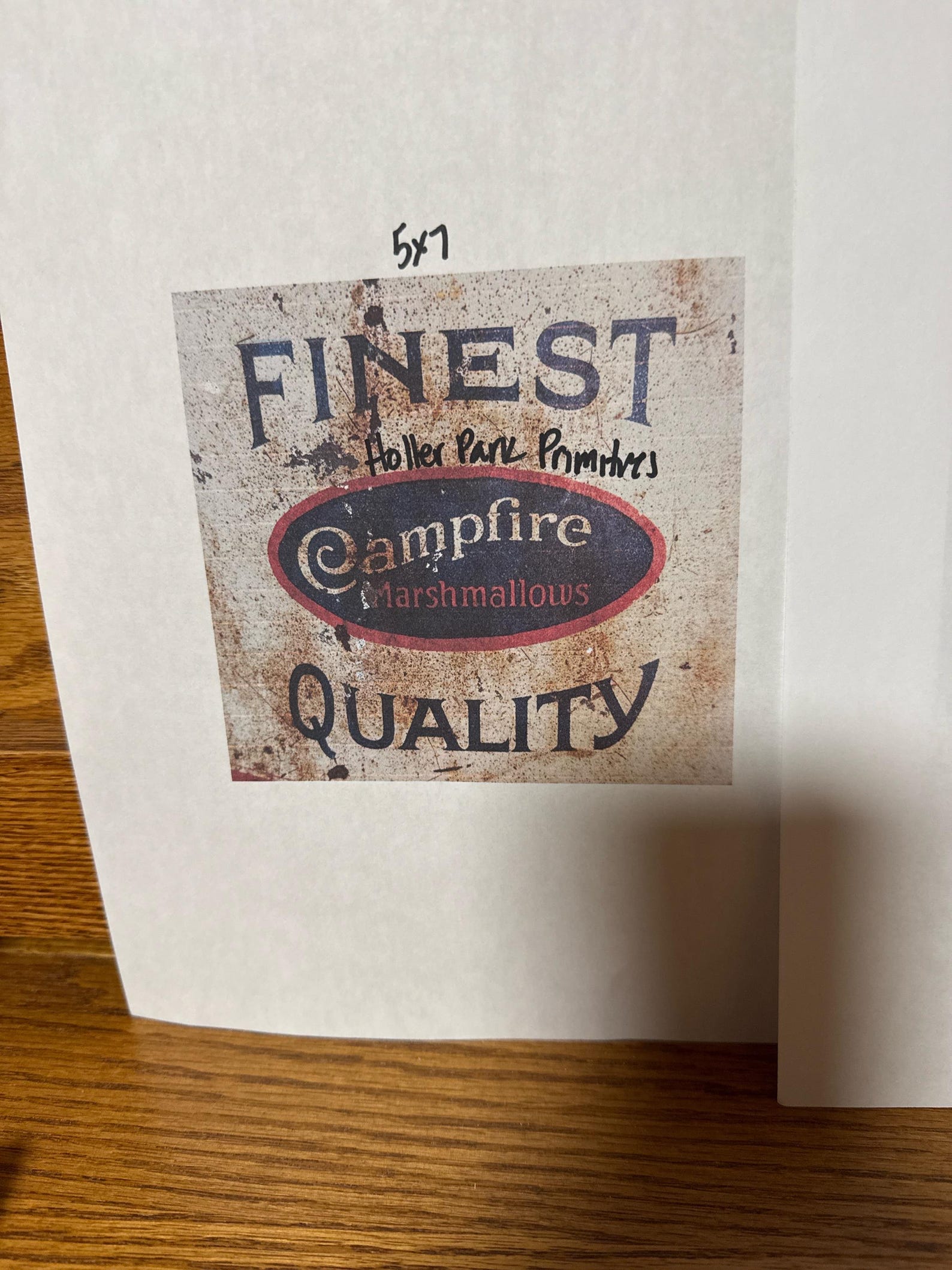 Primitive Campfire Tin (finest Quality Campire Digital Label) - Etsy