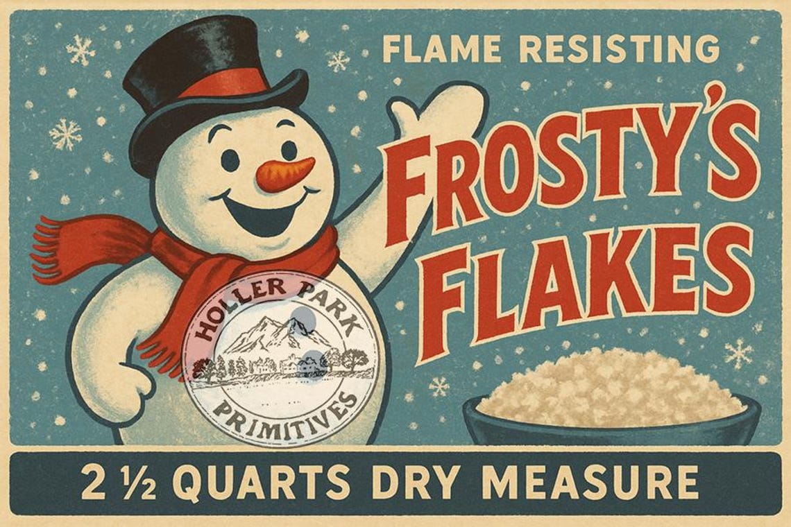 Vintage Inspired Frosty's Flakes Printable: Christmas Winter Scrapbook ...