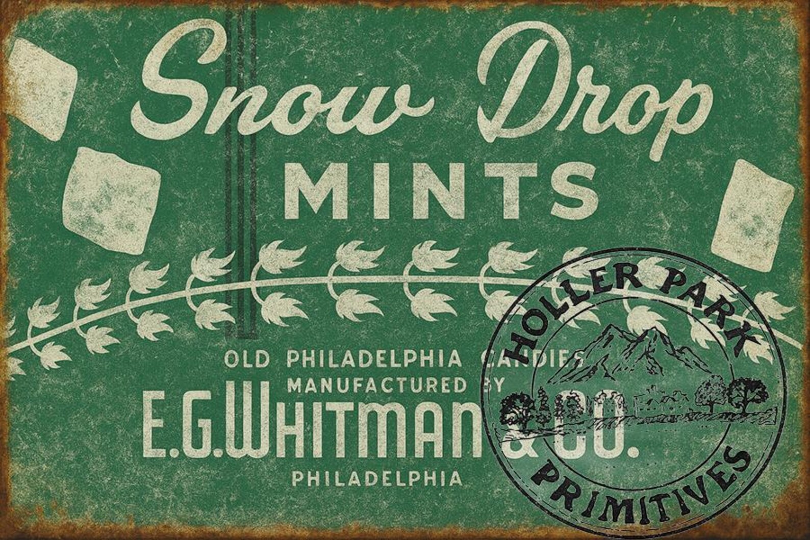 Vintage Inspired Snow Drop Mints Label: Vintage Graphic (digital ...