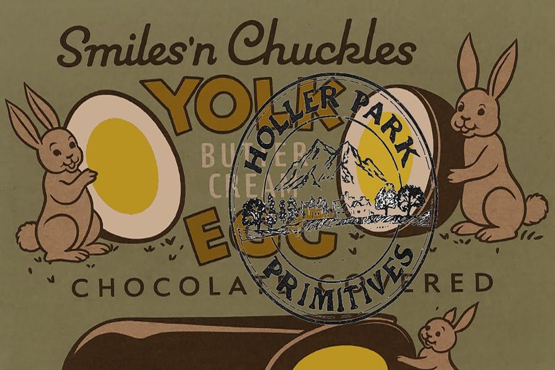 Reproduction Smiles N Chuckles Chocolate Egg Label - Etsy