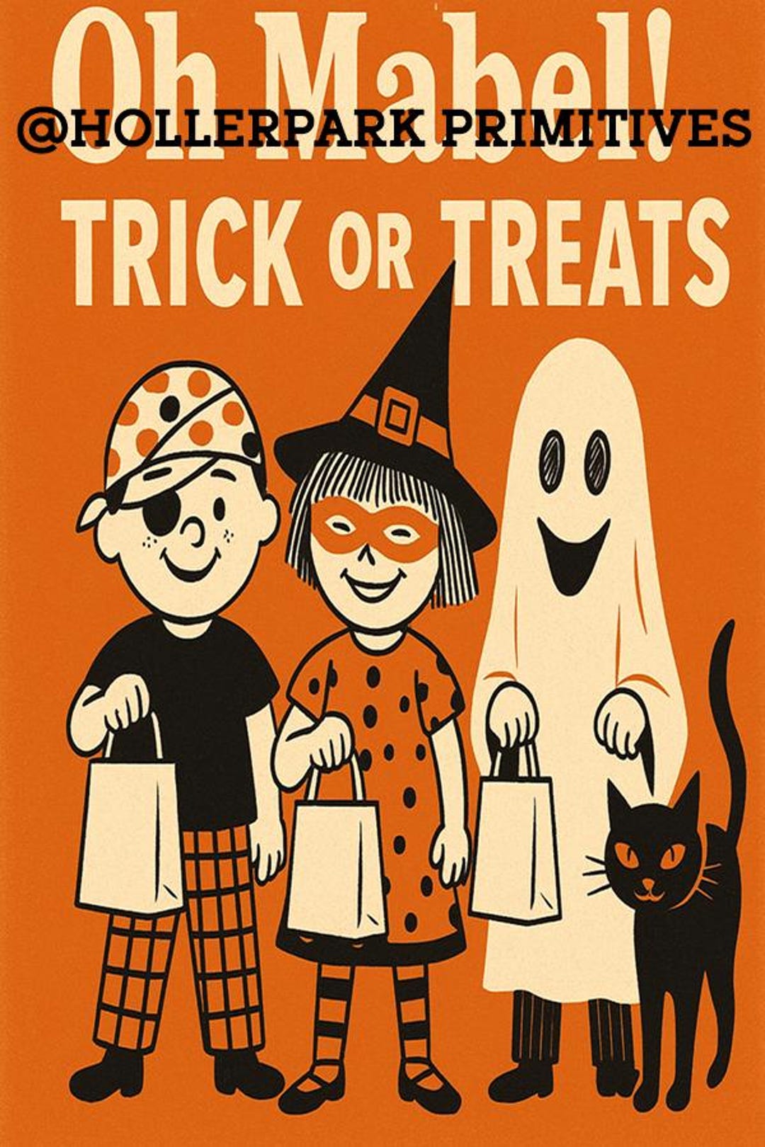 Vintage Halloween Label Printable: Oh Mabel Graphic Label (digital ...