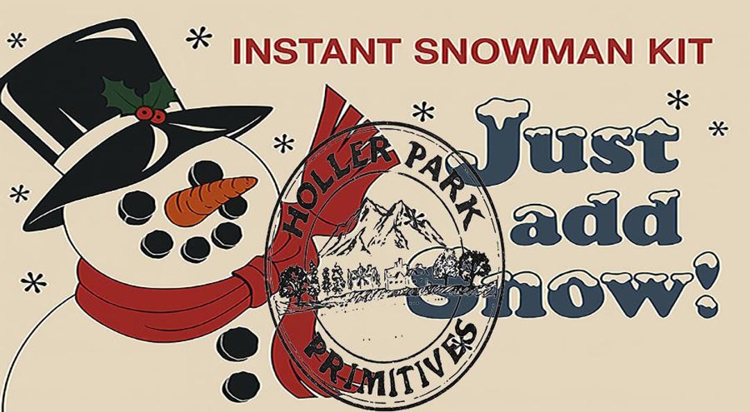 Vintage Snowman Kit Label Printable: Vintage Graphic (digital Download ...