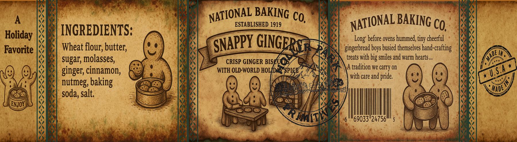 National Snappy Ginger Label: Vintage-style Tin Wrap(digital Download ...