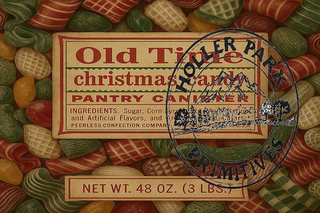 Vintage Inspired Old Time Christmas Candy Label: Vintage Graphic ...