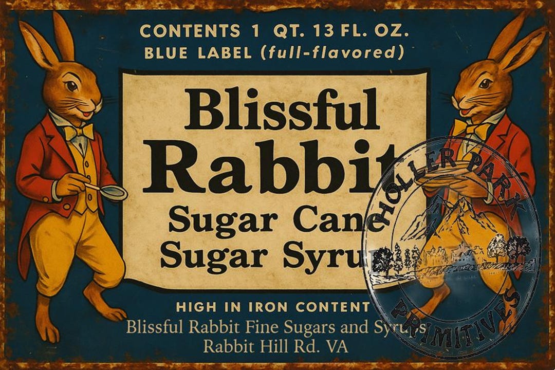 Inspirational Blissful Rabbit Sugar Image: Printable Antique Graphic ...