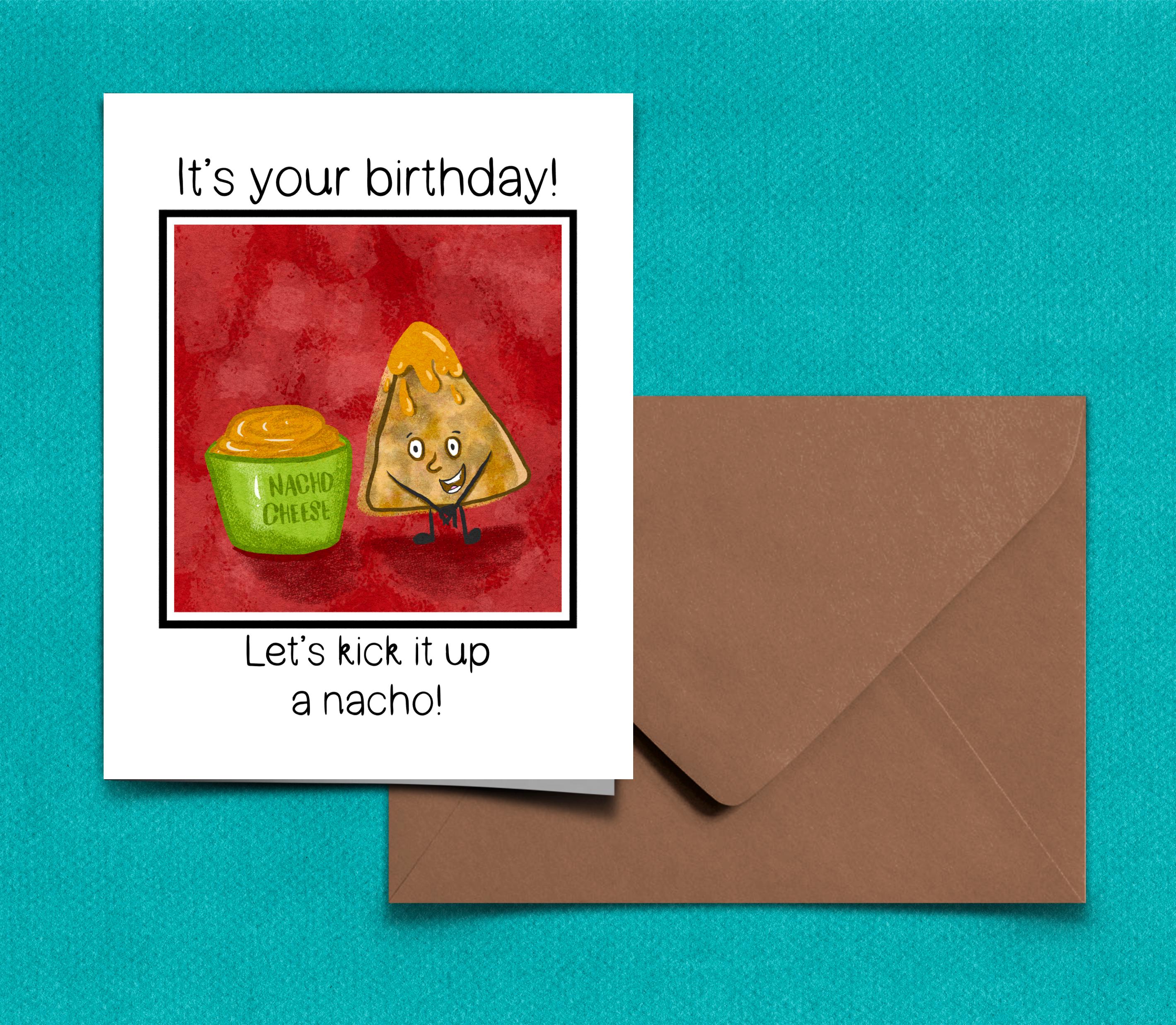 Nacho Birthday Card - Etsy