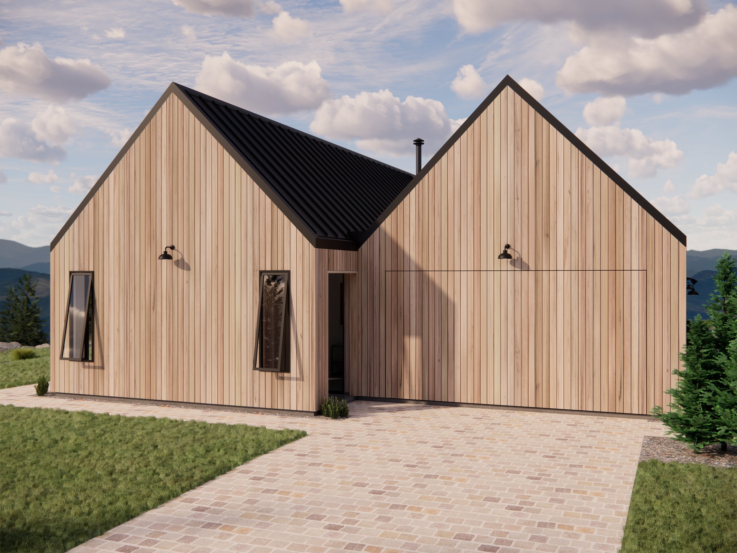 Barn House Plans Gable Style Small Barn House Plans...Soaring Spaces!