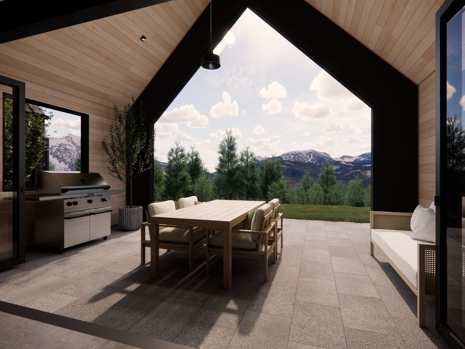 Trio House Plans – Modern Scandinavian Farmhouse – 4 Bedroom 2.5 Bath ...