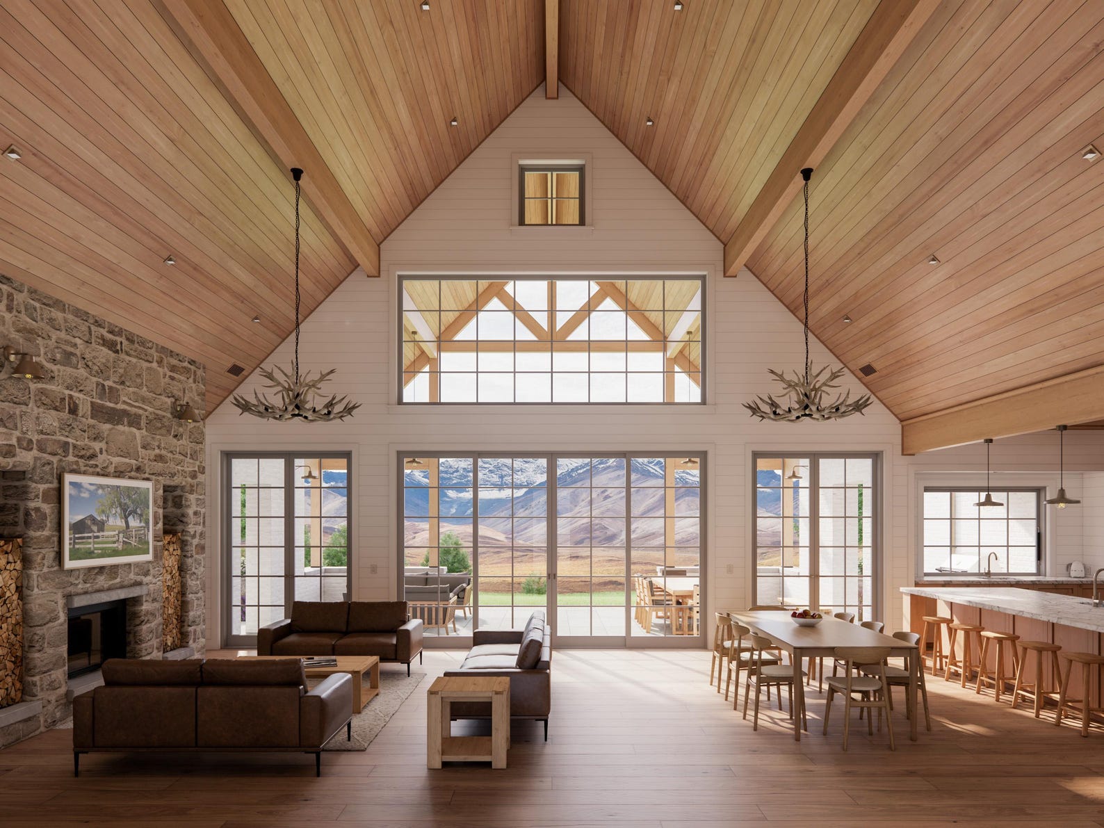 Whitehaven House Plans – Modern Farmhouse Ranch With Loft – 5 Bedroom 6 ...