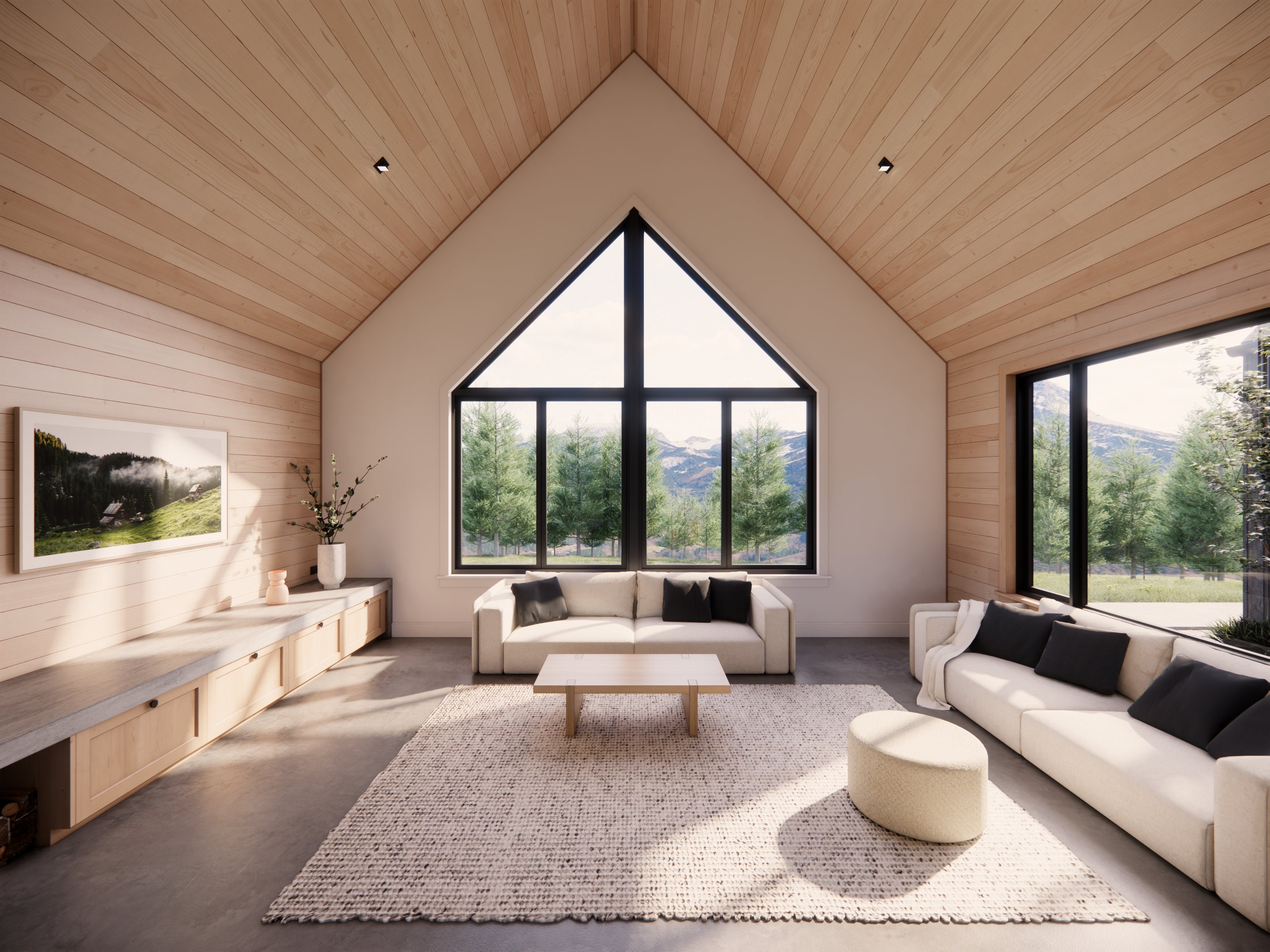 Trio House Plans – Modern Scandinavian Farmhouse – 4 Bedroom 2.5 Bath ...