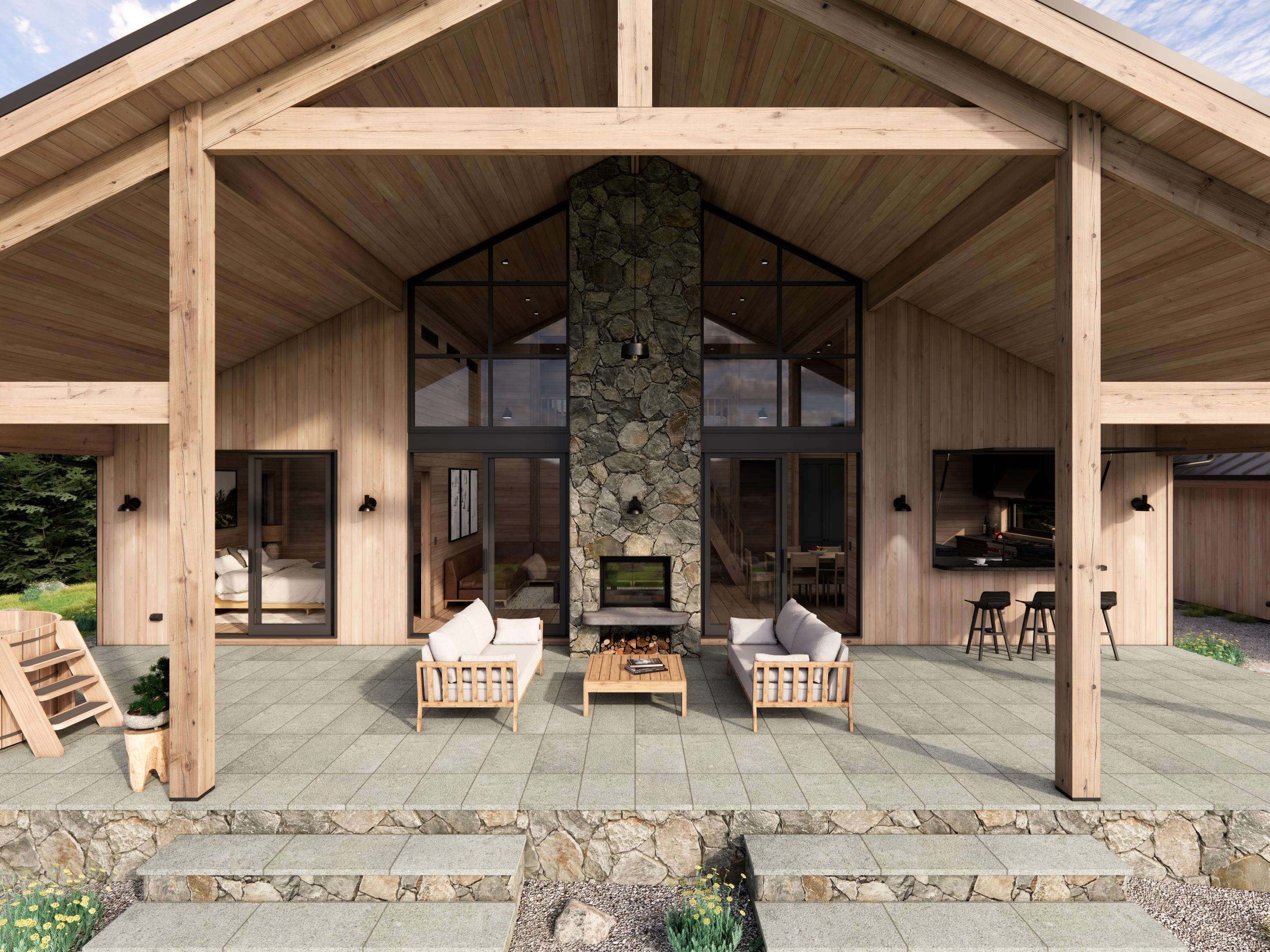 Apex Loft House Plans – Scandinavian Alpine Lodge – 3 Bedroom 2 Bath ...