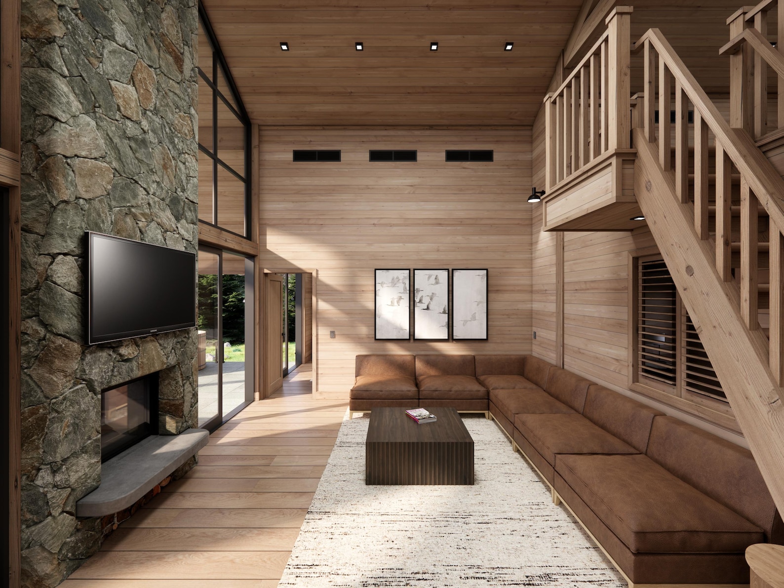 Apex Loft House Plans – Scandinavian Alpine Lodge – 3 Bedroom 2 Bath ...