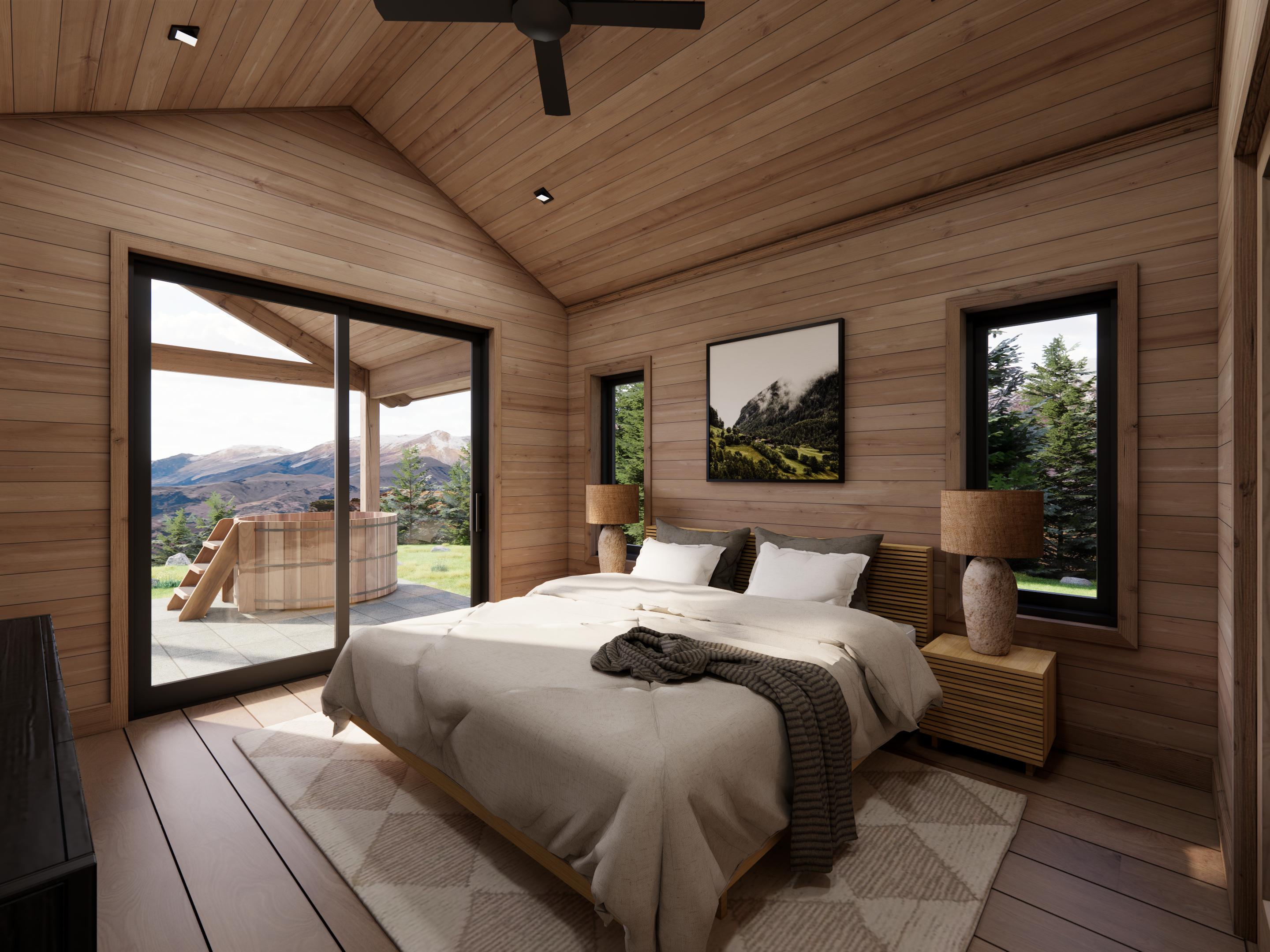 Apex Loft House Plans – Scandinavian Alpine Lodge – 3 Bedroom 2 Bath ...