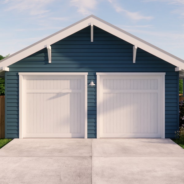 Double Garage House Plans - Etsy