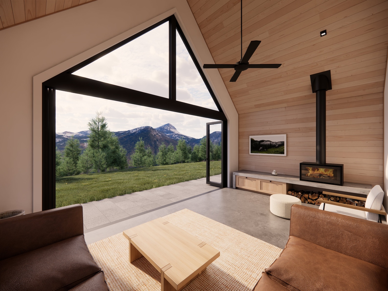 Trio House Plans – Modern Scandinavian Farmhouse – 4 Bedroom 2.5 Bath ...