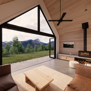 Trio House Plans – Modern Scandinavian Farmhouse – 4 Bedroom 2.5 Bath ...