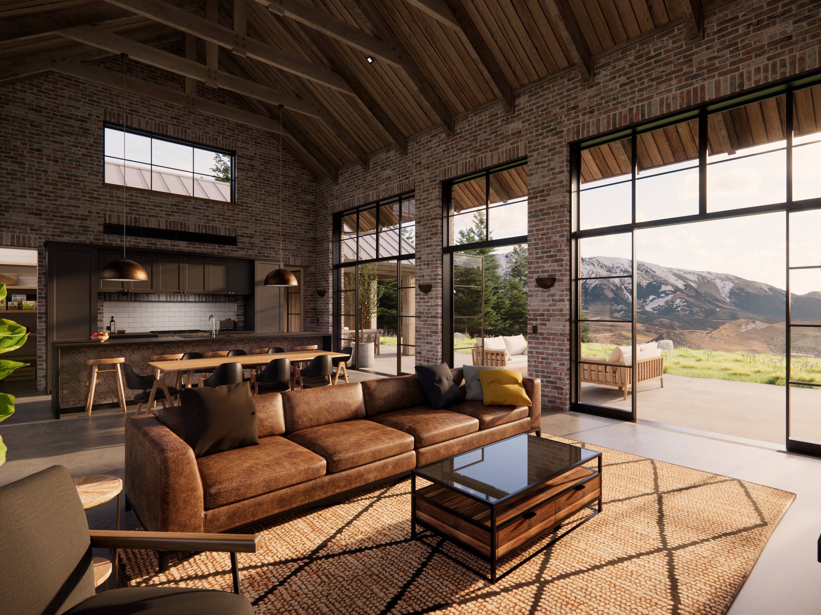 Mill Farm House Plans – 4 Bedroom, 2.5 Bath Rustic Barn Farmhouse ...