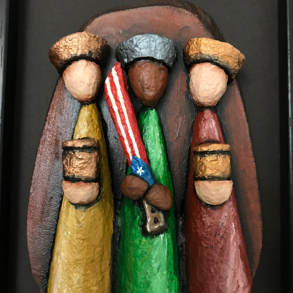 Tradition of Puerto Rico Three Kings With the Machete II - Etsy