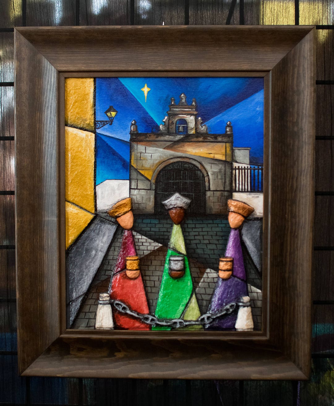 Recycled Paper Three Kings With Capilla Del Cristo 11x14 Artwork - Etsy