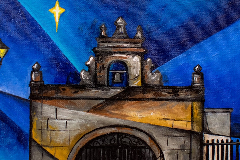 Recycled Paper Three Kings with Capilla del Cristo 11x14 | Etsy