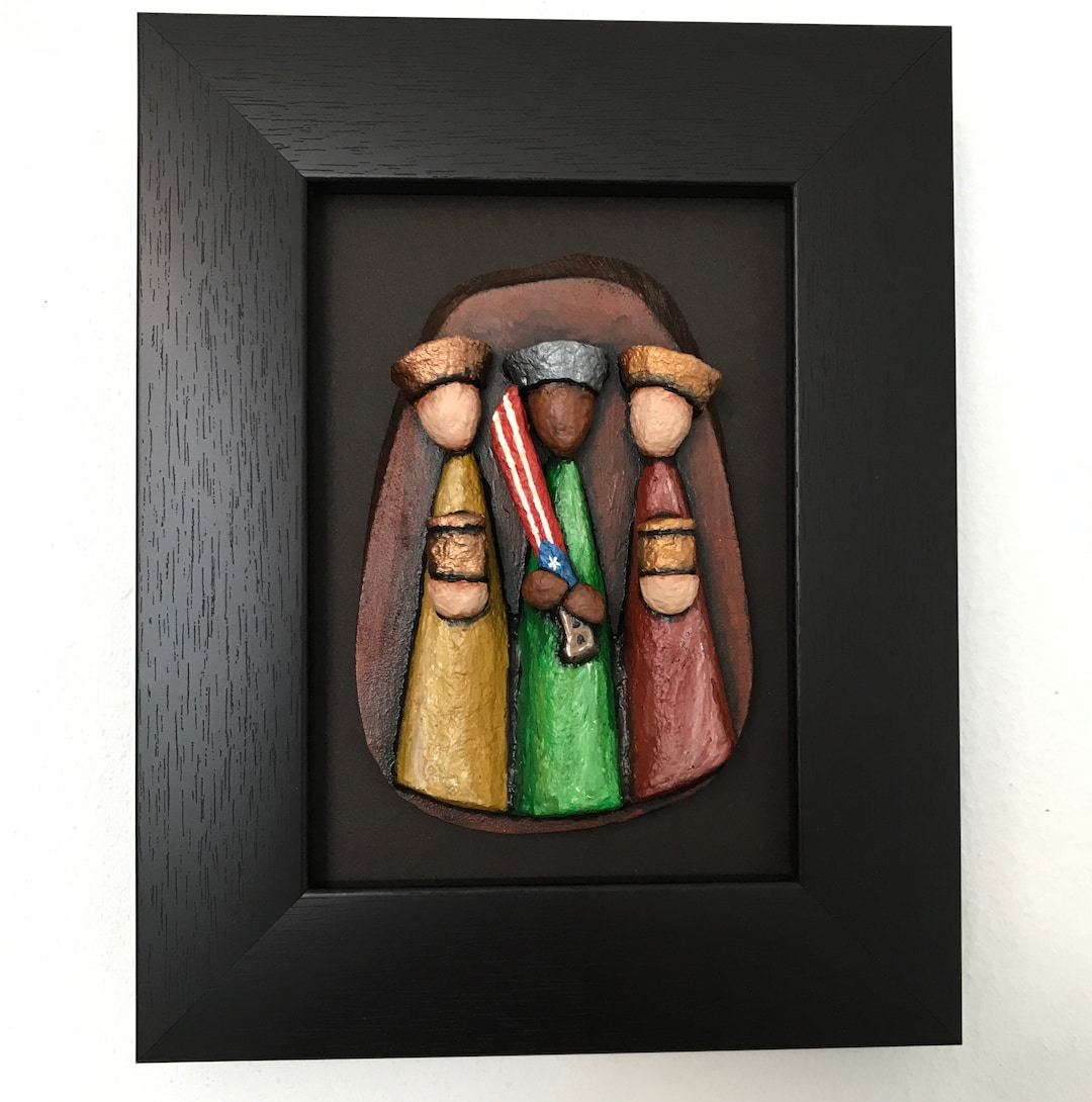 Tradition of Puerto Rico Three Kings With the Machete II Recycled Paper ...