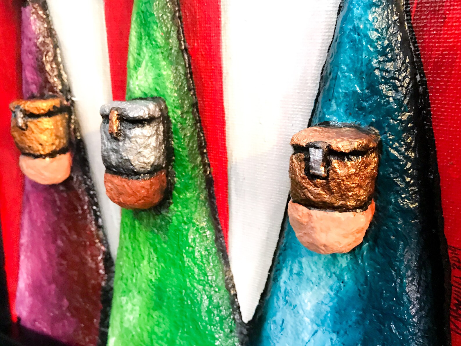 Recycled Paper Three Kings With the Puerto Rico Flag in Framed - Etsy