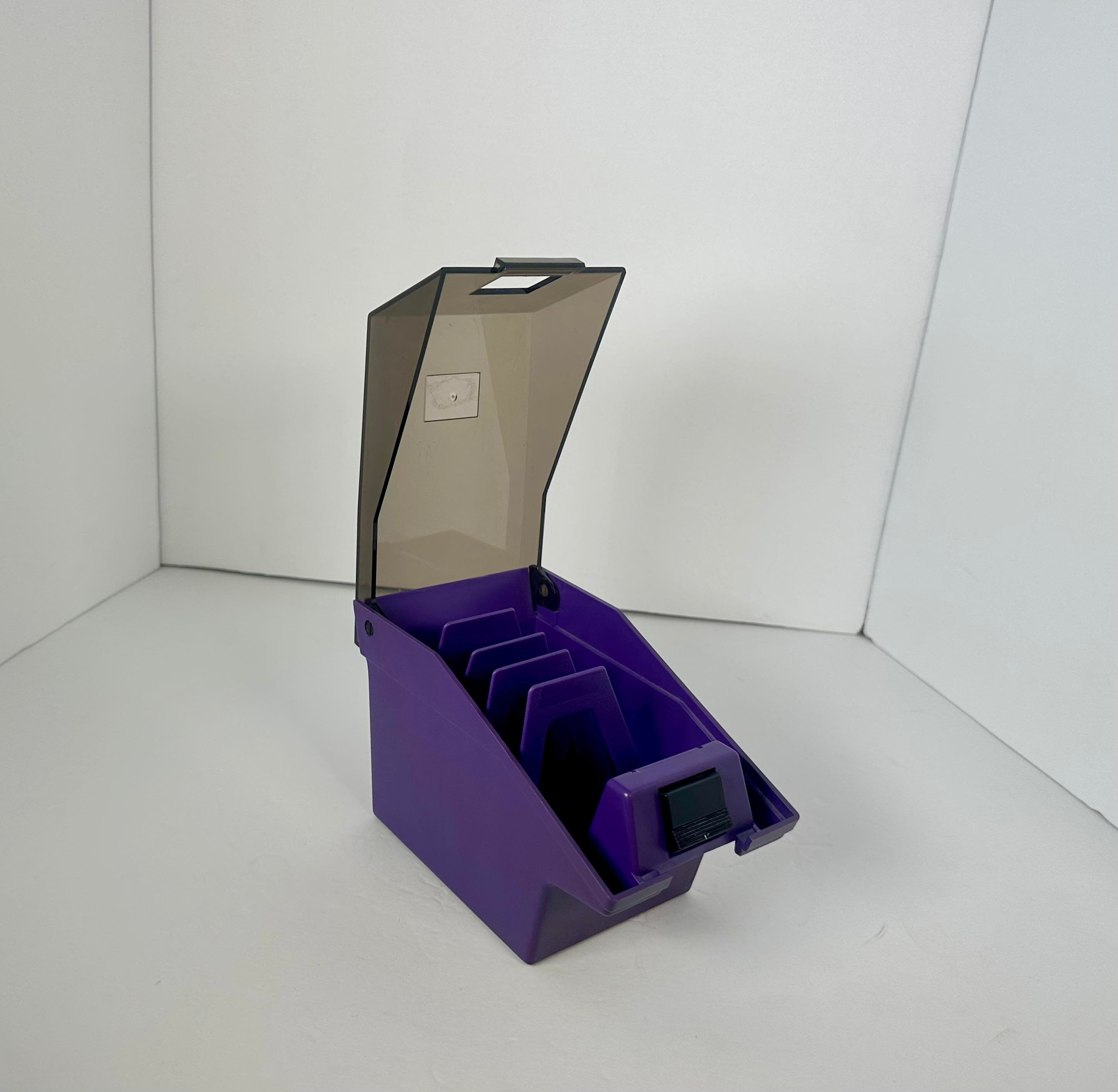 Rare Vintage Computer Purple ALLSOP 5.25 Floppy Disk Software Storage ...