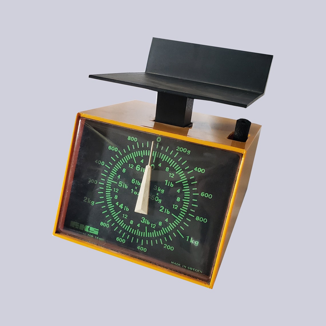 Vintage EKS Orange Swedish Kitchen Scale - Etsy