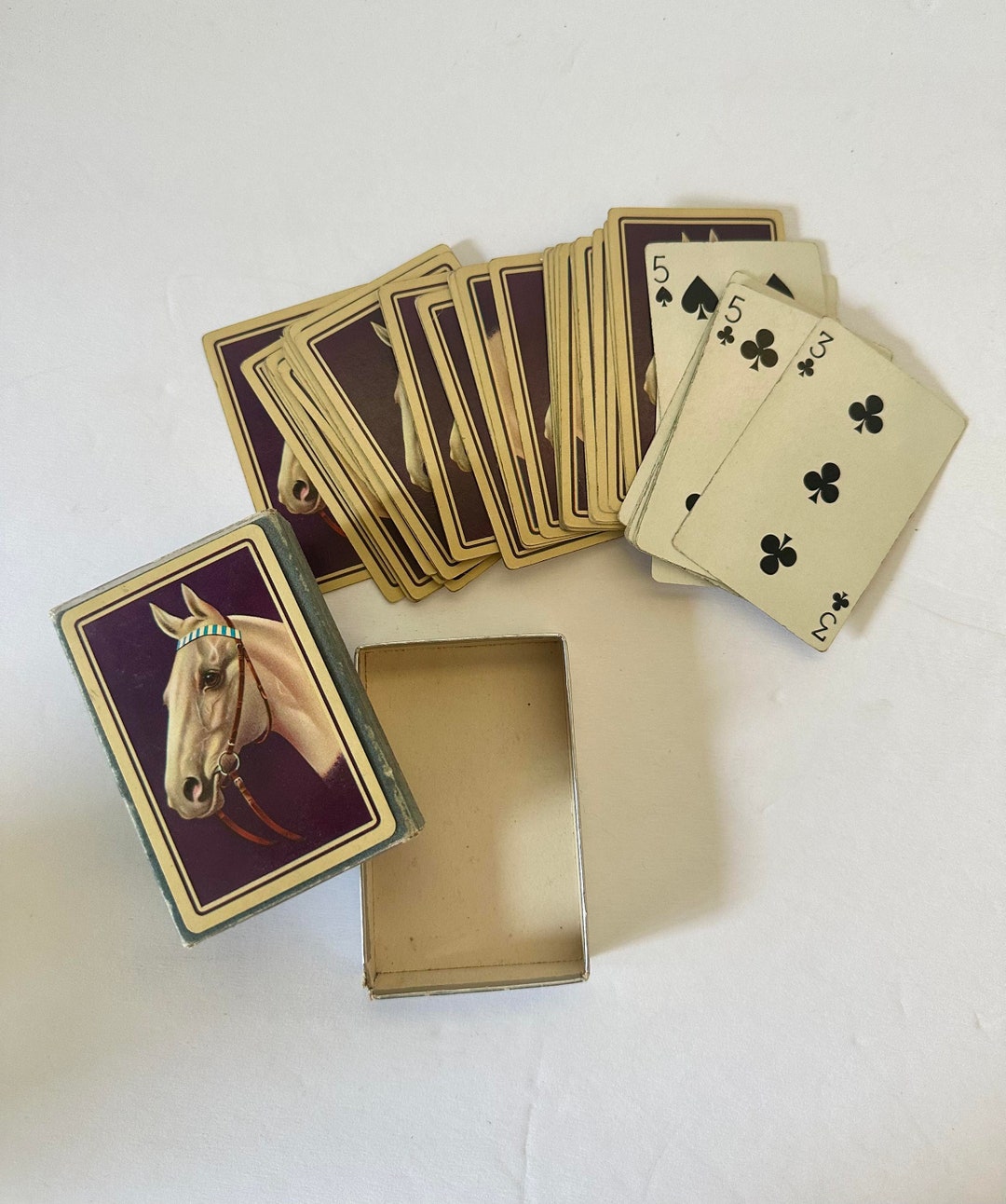 Vintage Duratone Horse Playing Cards Horse Standard Card Decks - Etsy