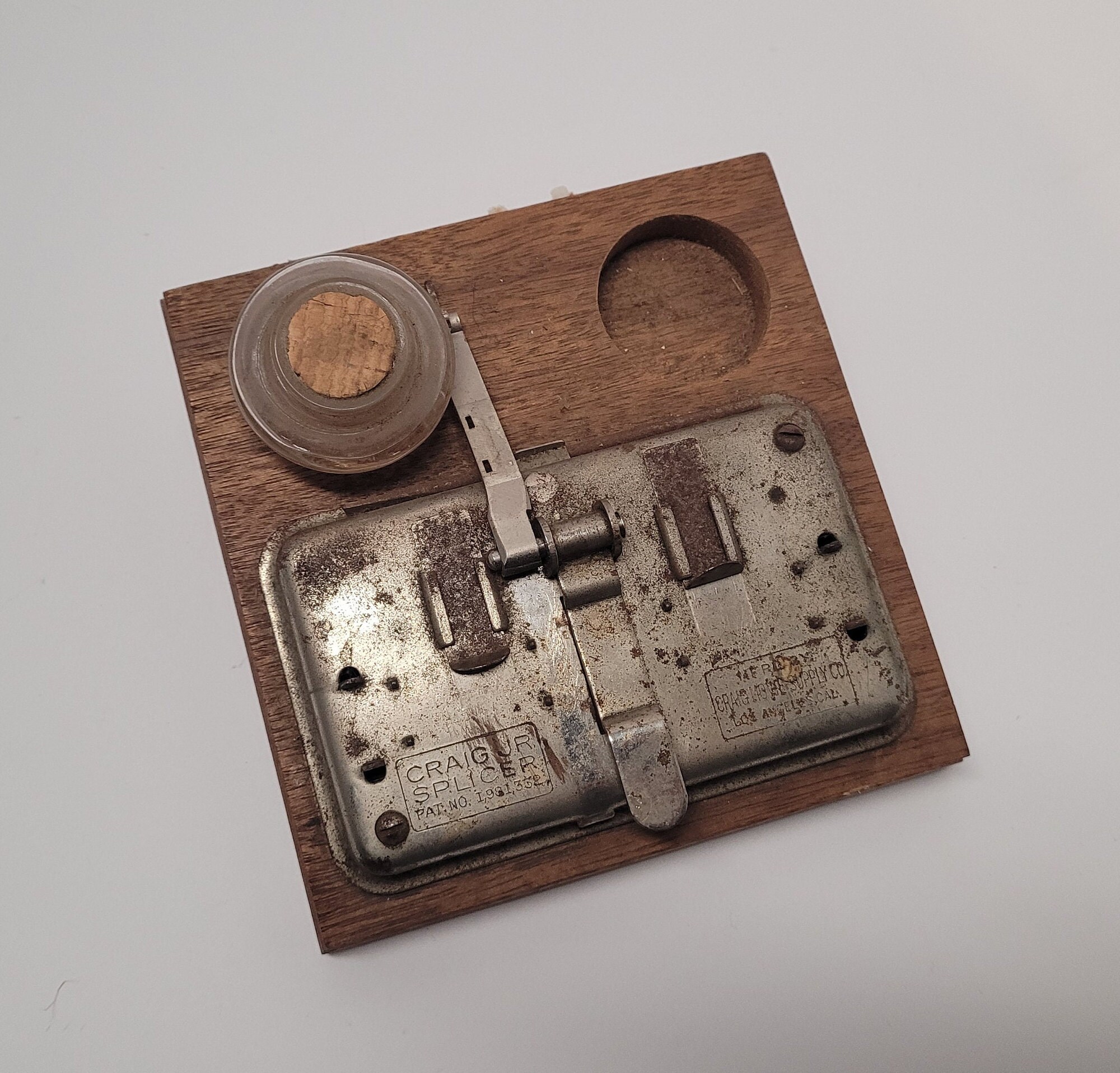 Vintage Craig Jr. Film Splicer Wooden Base Made in USA Antique - Etsy