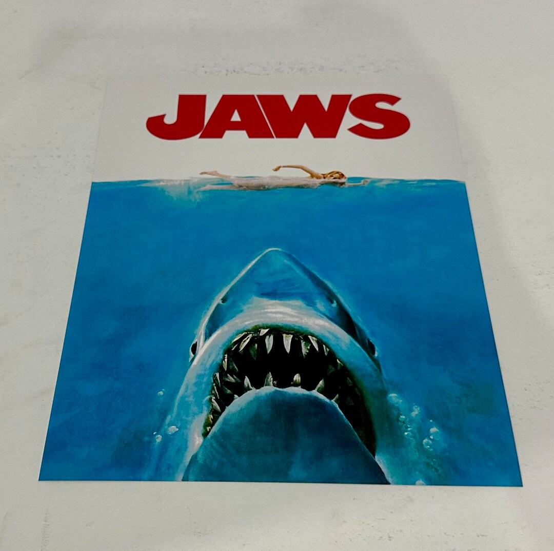 Jaws Movie Poster Print 8 by 10 Inches Classic Film Horror Scary Wall ...