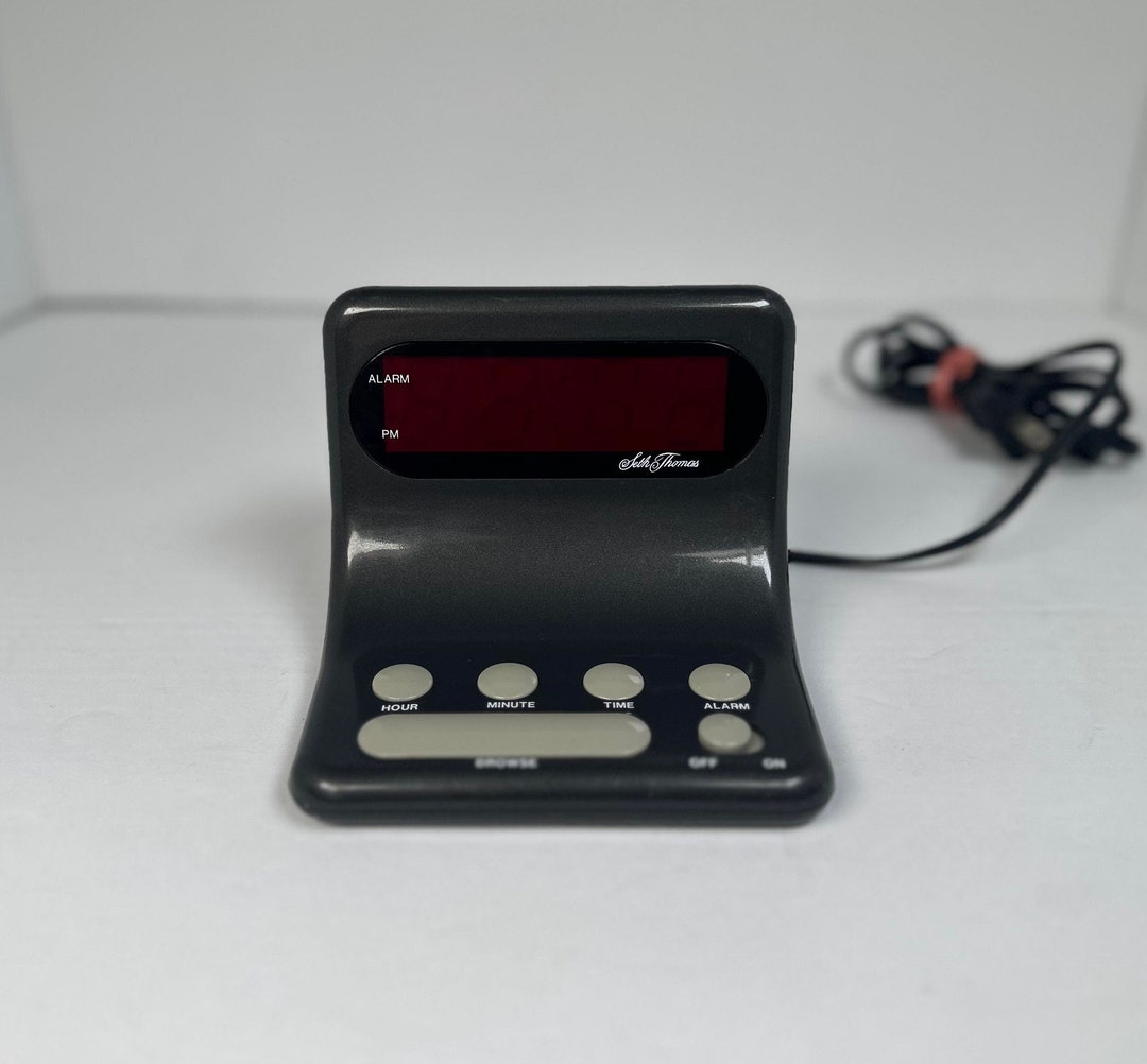 Vintage Seth Thomas Digital Clock Black Model-760 - Etsy