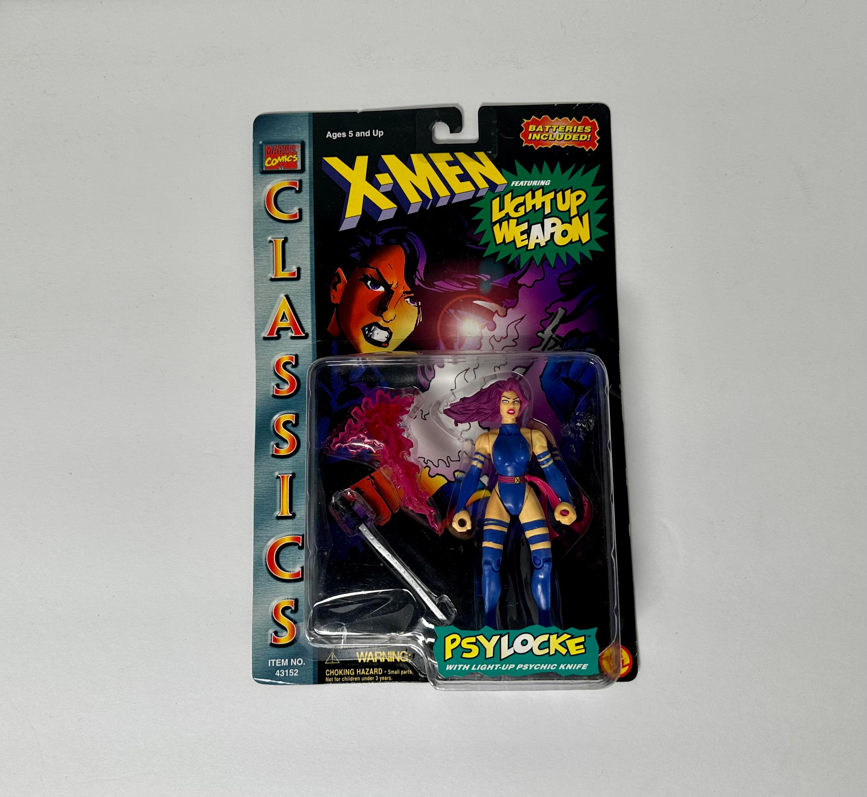 RARE X-men Psylocke Action Figure With Light-up Psychic Knife Toy Biz ...