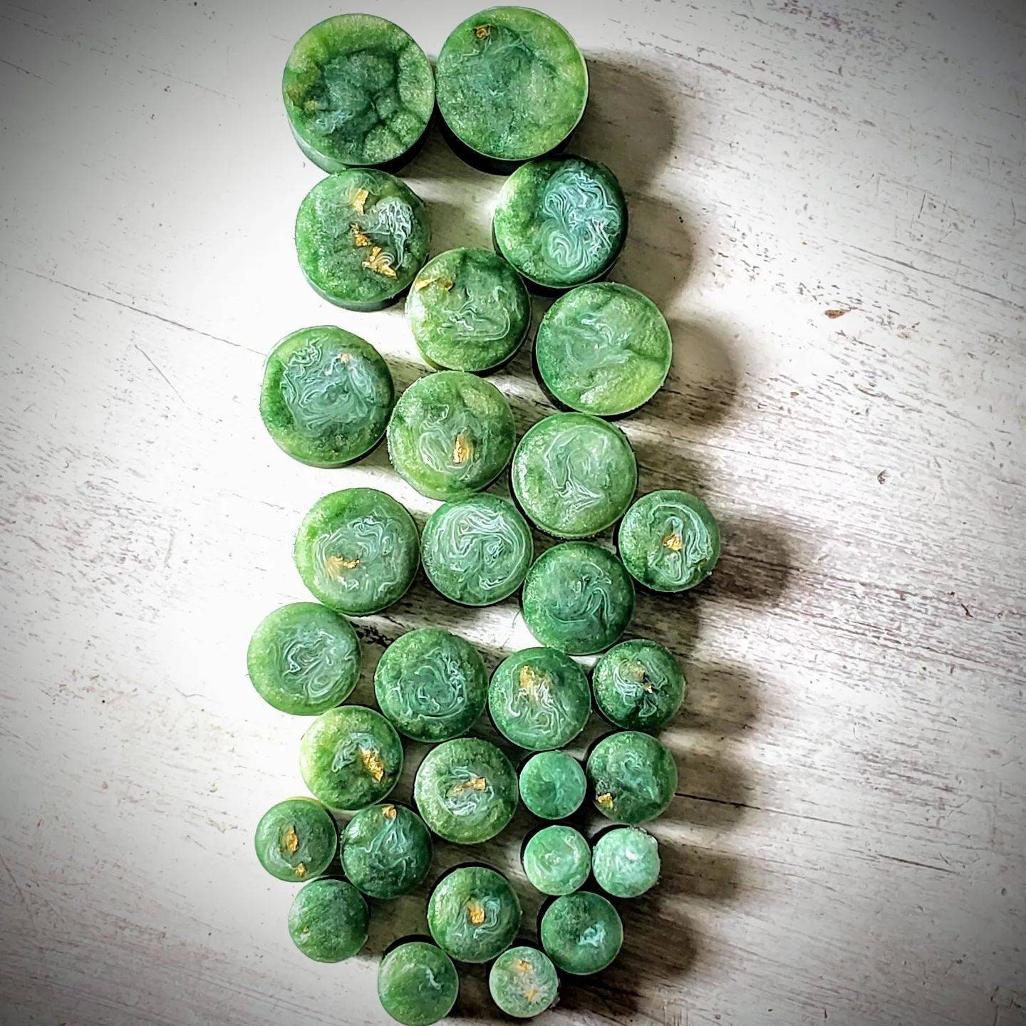 Stunning Sage Swirl Resin Plugs (pair) - Etsy