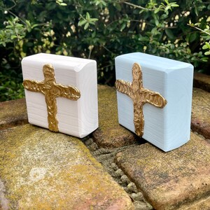 Baby Shower Gift Small Hand Painted Wood Angel Blocks Cross Blocks Kids ...