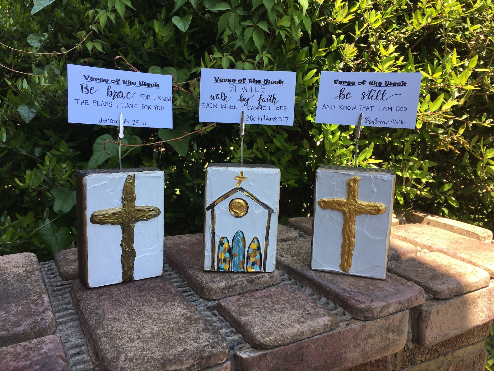 Verse of the week block get well soon gift prayer block church | Etsy