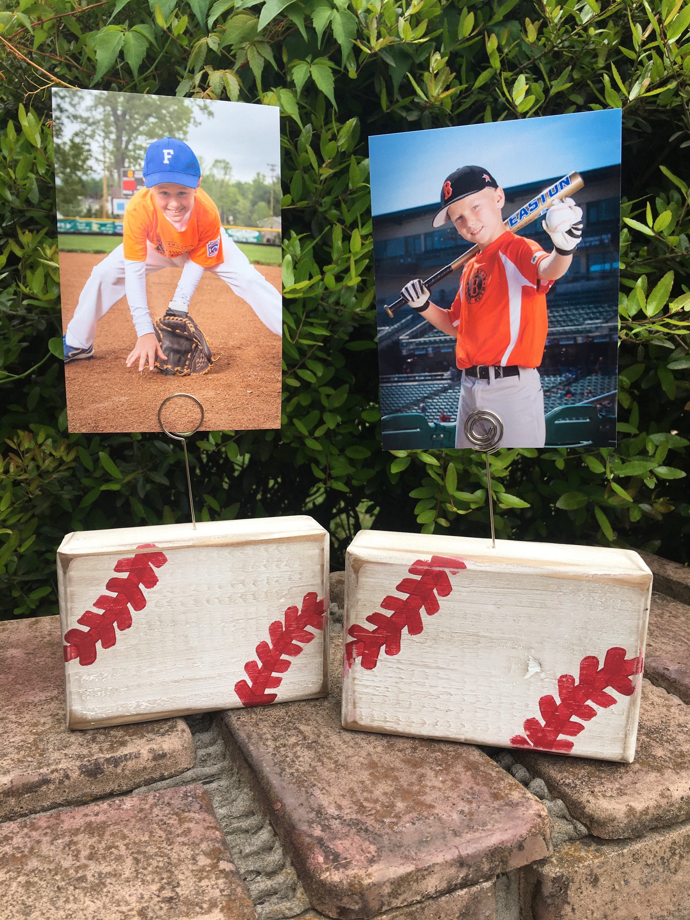 Softball Block Picture Frame Baseball Frame Picture Frame for Kids Room ...