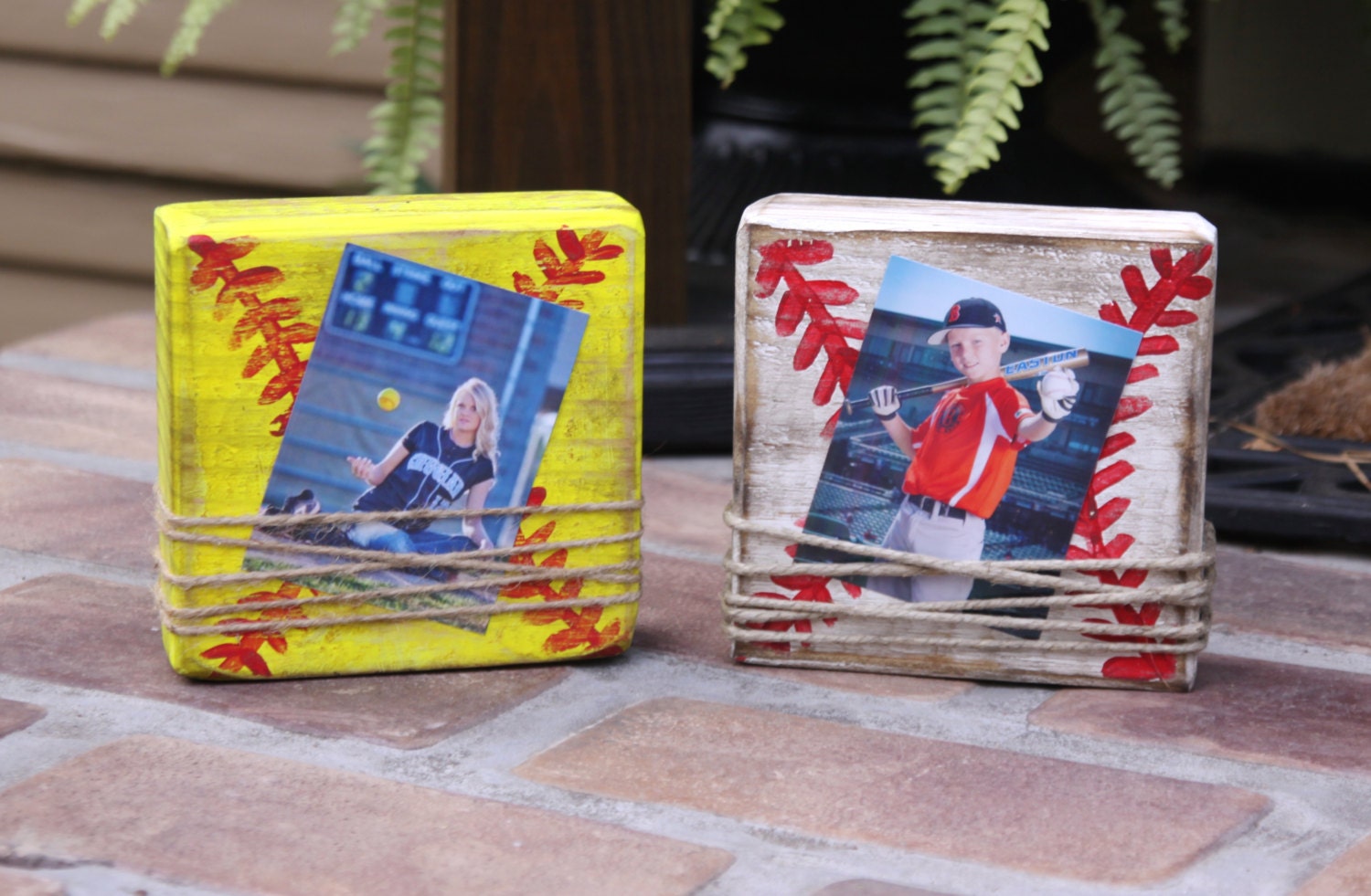 Small Block Picture Frame Baseball Frame Softball Frame - Etsy