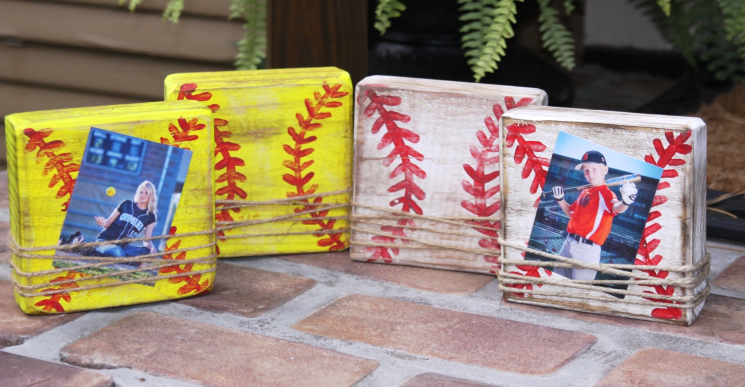 Small Block Picture Frame Baseball Frame Softball Frame - Etsy