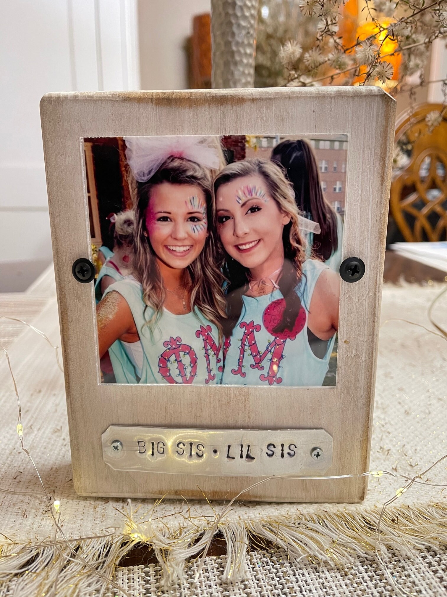 Big Sister Little Sister Picture Frame Big Sis Lil Sis Hand - Etsy UK