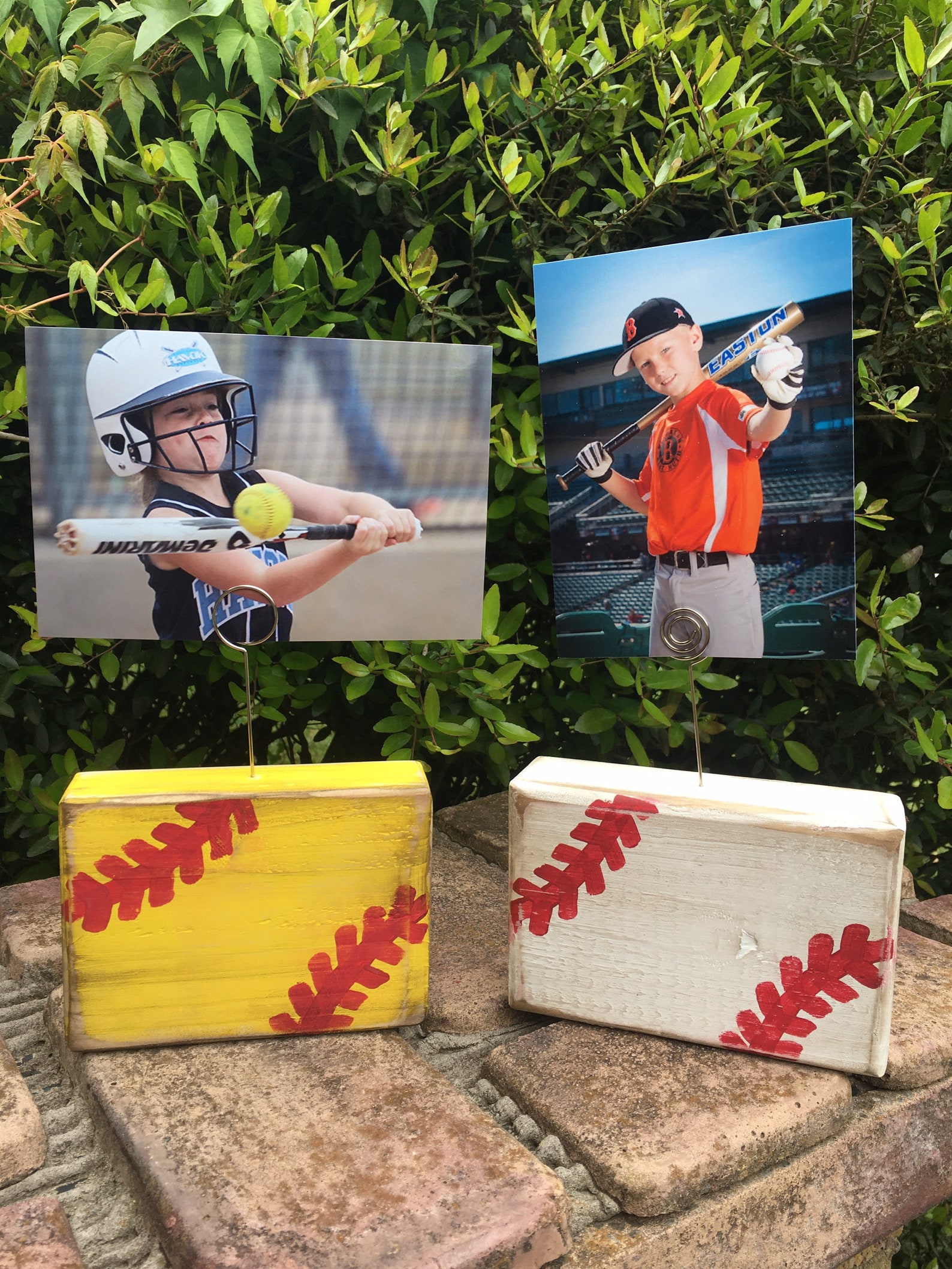 Softball block picture frame baseball frame picture frame for | Etsy