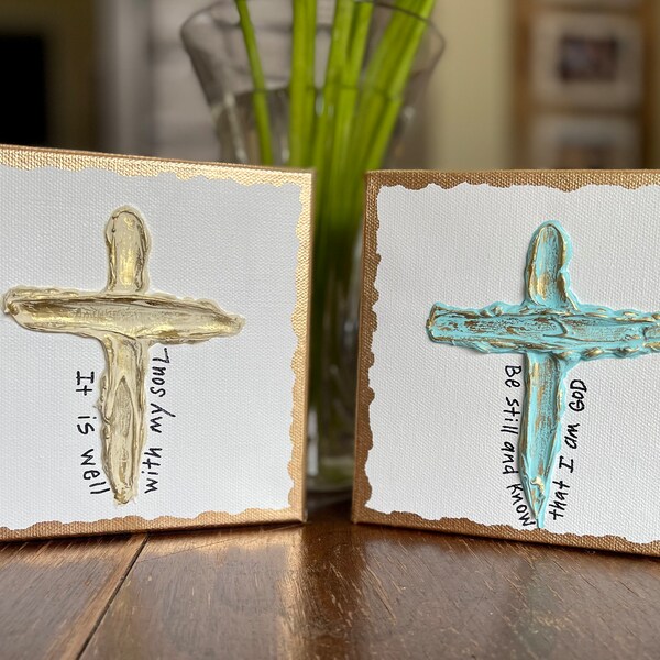 Painted Cross - Etsy